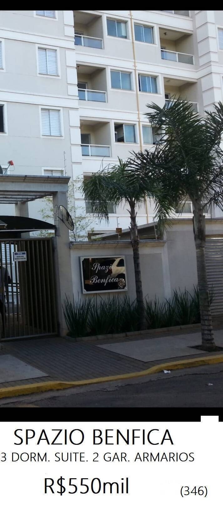 Apartamento Edificio Spazio Benfica 3 dormitorios completo em - 346N